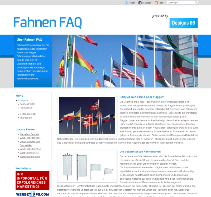 Basiswissen zu Fahnen auf Fahnen-FAQ.de - Werbetipps Blog